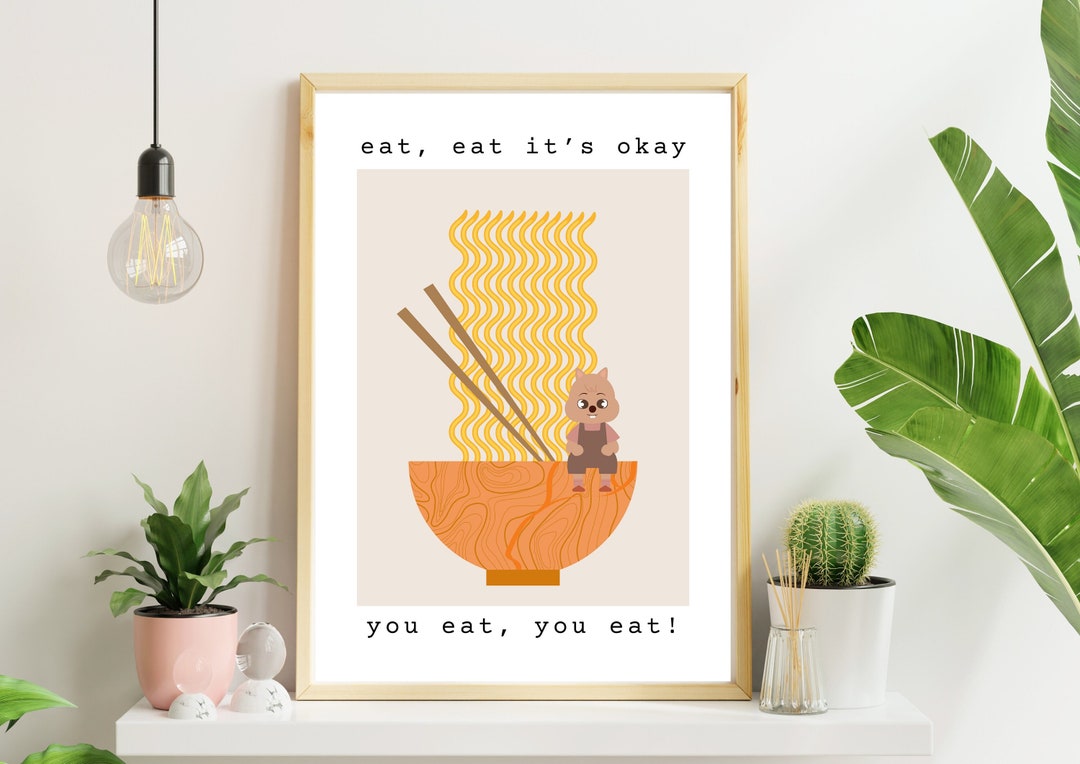 Stray Kids Han Jisung You Eat Quote Art Print Digital Download, Skzoo ...