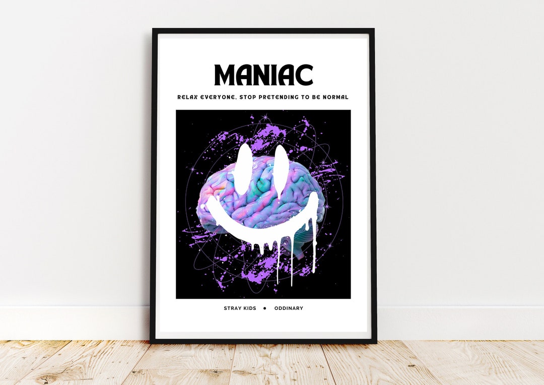 Stray Kids Maniac Art Print Digital Download, SKZ Oddinary Poster, A4 ...