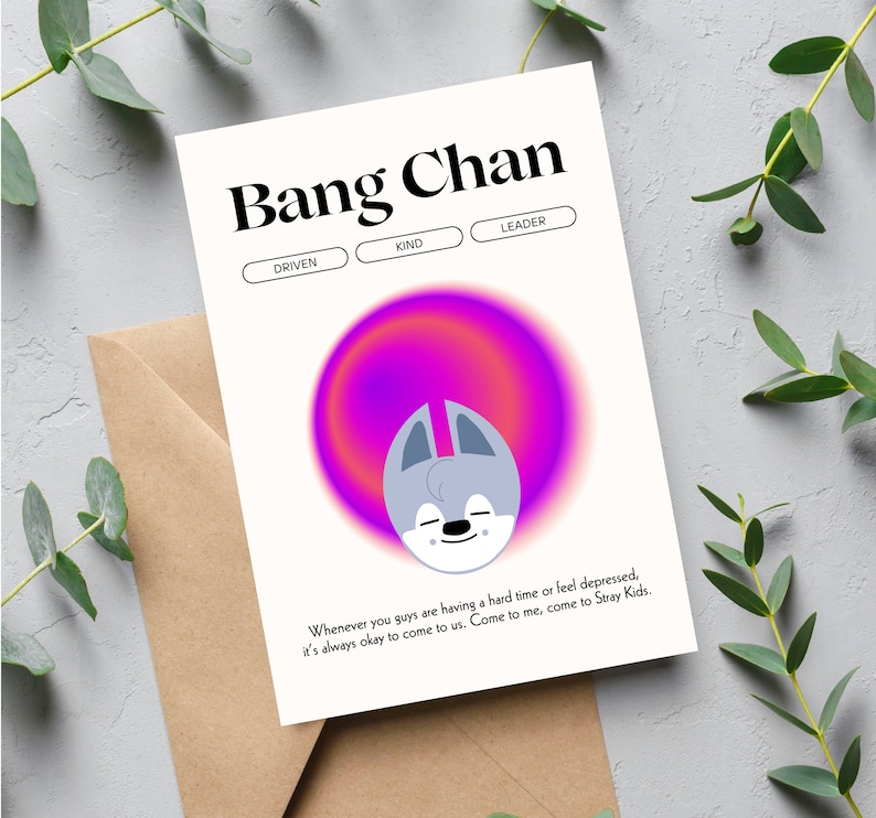 Stray Kids Wolf Chan Skzoo Poster Digital Download A4 Size, SKZ Bang ...