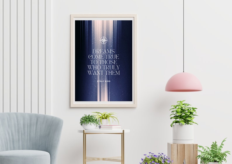 Stray Kids Quote Wall Art Digital Download, SKZ Poster Dreams Come to ...