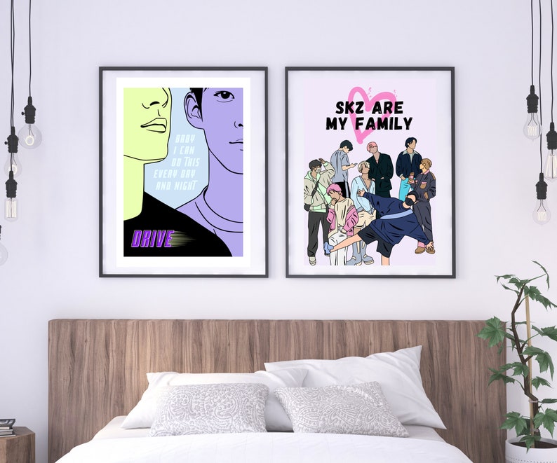 Bang Chan and Lee Know Drive Poster, Stray Kids Digital Download Art ...