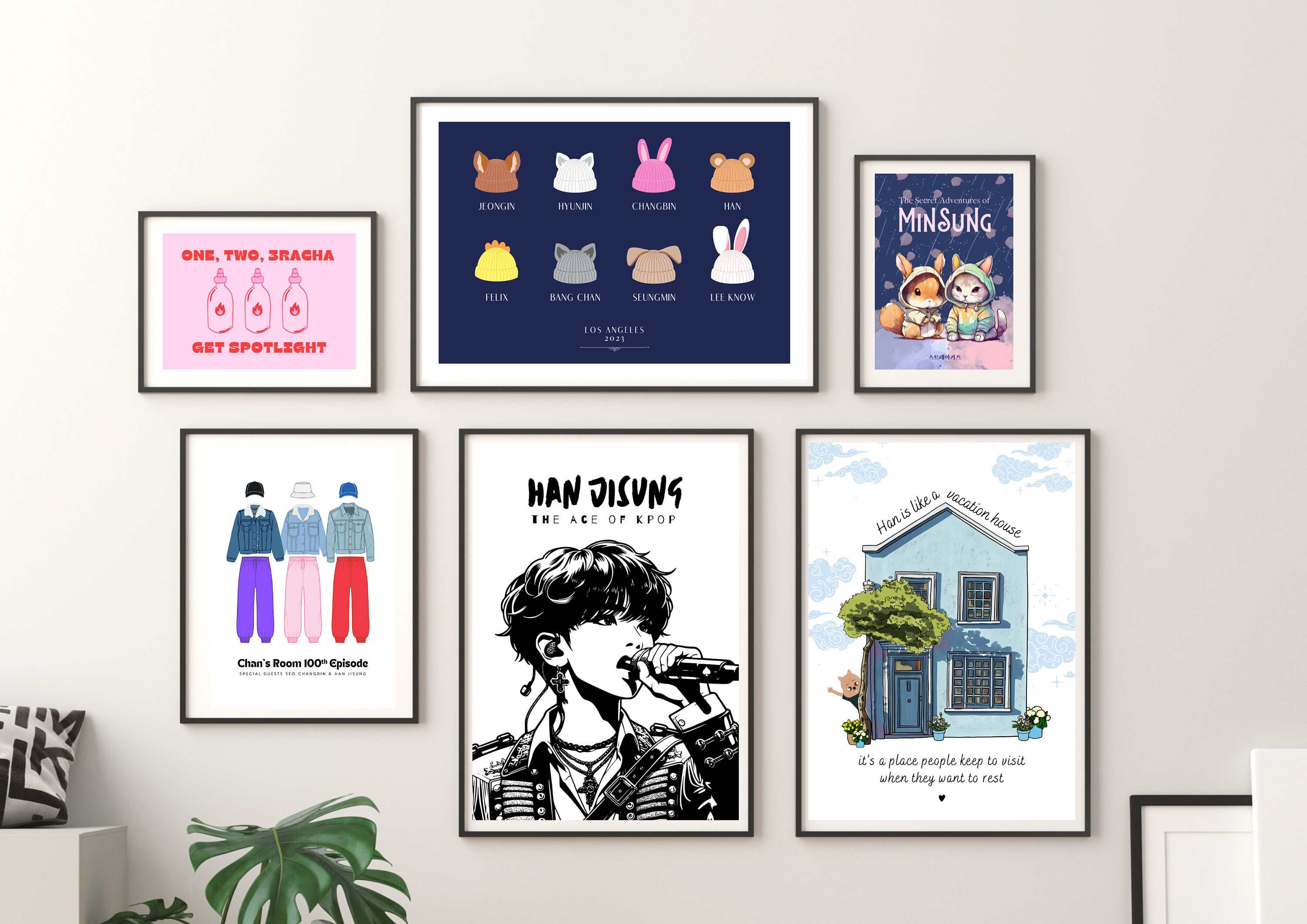 Stray Kids Han Jisung Poster Digital Download, SKZ Han Portrait Art ...