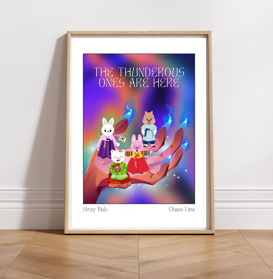 Stray Kids Thunderous Skzoo Art Print Digital Download, SKZ NOEASY ...