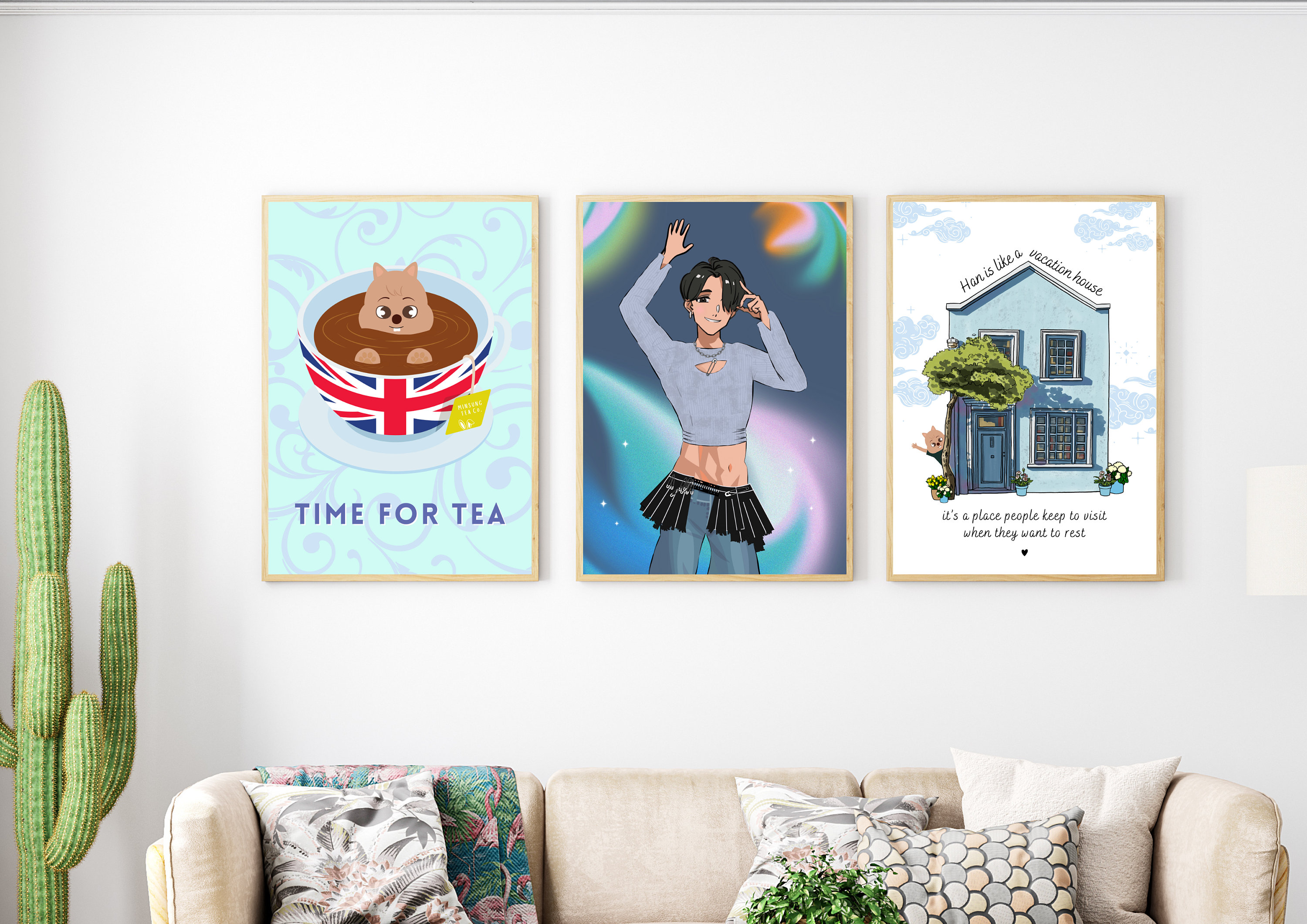 Stray Kids Han Quokka Skzoo Art Print Digital Download, SKZ Han Jisung ...