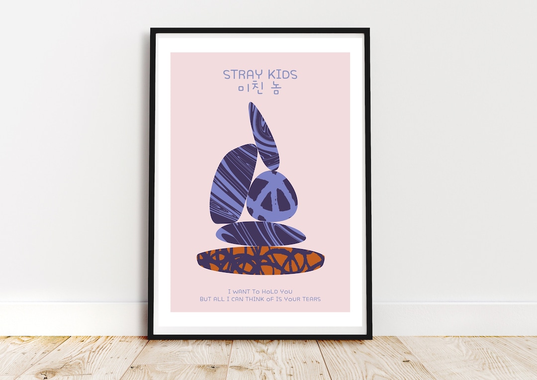 Stray Kids Ex Poster Digital Download, SKZ Wall Art Print 미친 놈, A4 and ...