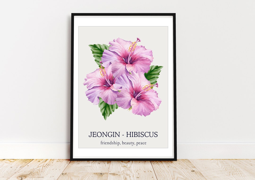 Stray Kids Jeongin Flower Art Print Digital Download, Stray Kids IN as ...