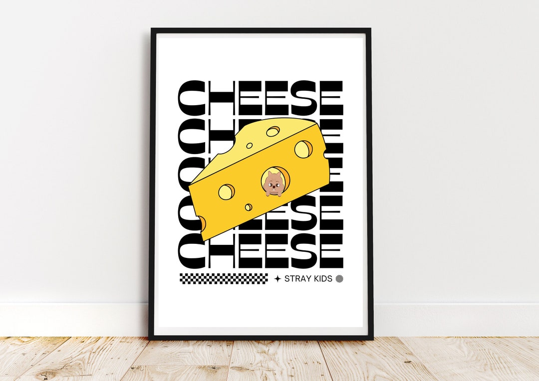 Stray Kids Cheese Art Print Digital Download, SKZ Music Poster, Skzoo ...