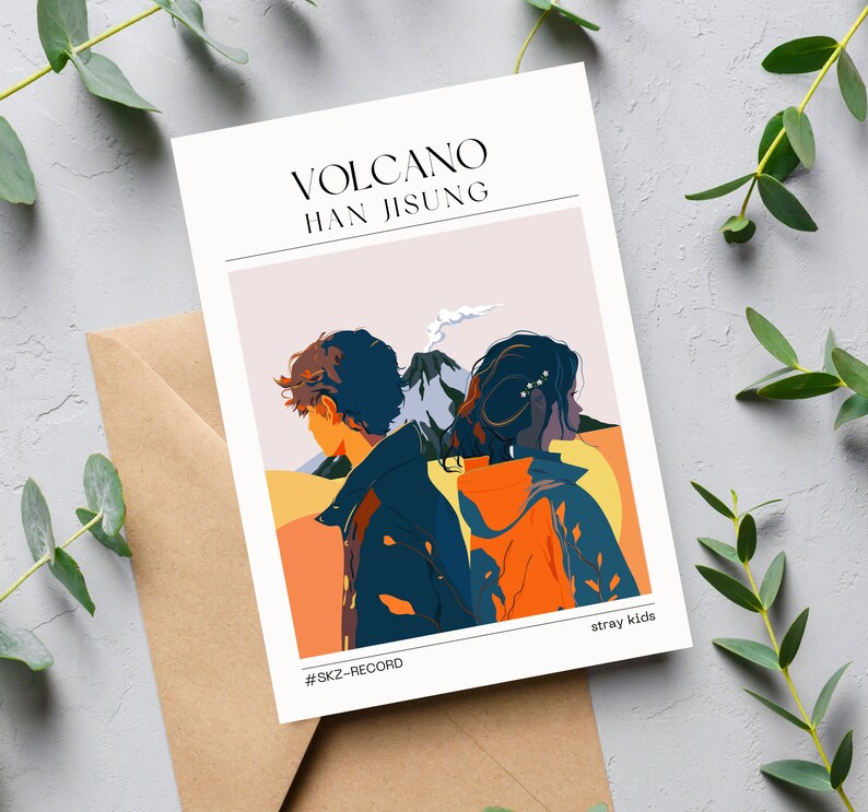 Stray Kids Han Jisung Volcano Art Print, SKZ Record Poster (digital ...