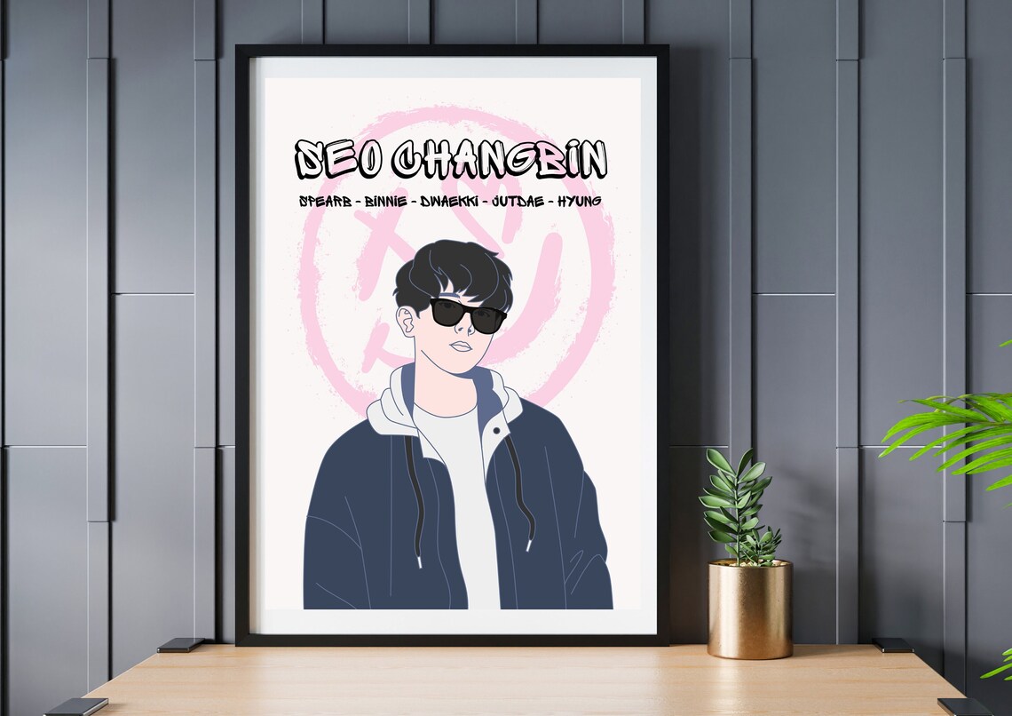 Stray Kids Seo Changbin Art, Digital Download, SKZ Changbin Poster, A4 ...