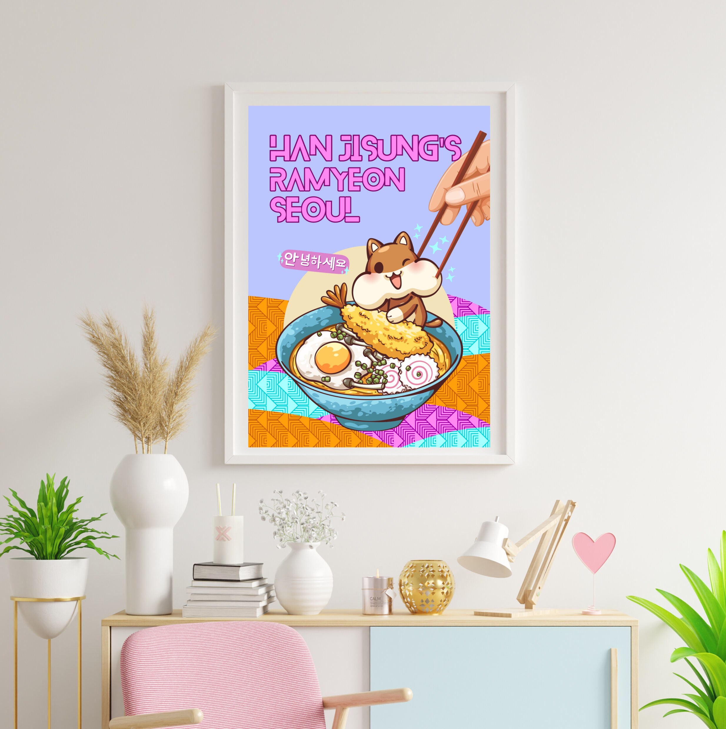 Stray Kids Han Jisung Art Print, Digital Download, SKZ Han Quokka ...