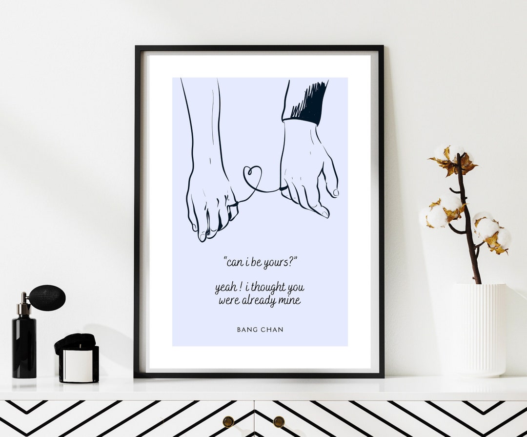 Stray Kids Bang Chan Quote Art Print Digital Download, Chan's Room ...