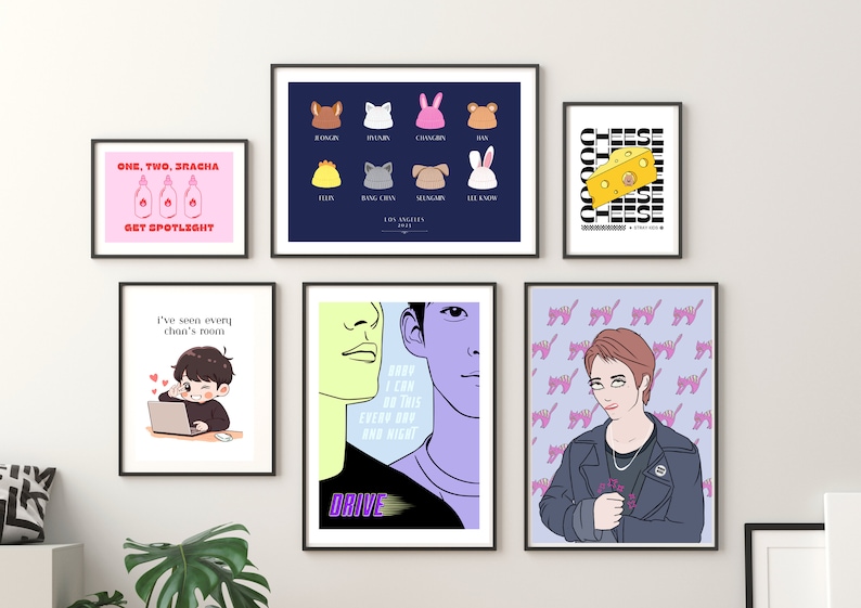 Bang Chan and Lee Know Drive Poster, Stray Kids Digital Download Art ...