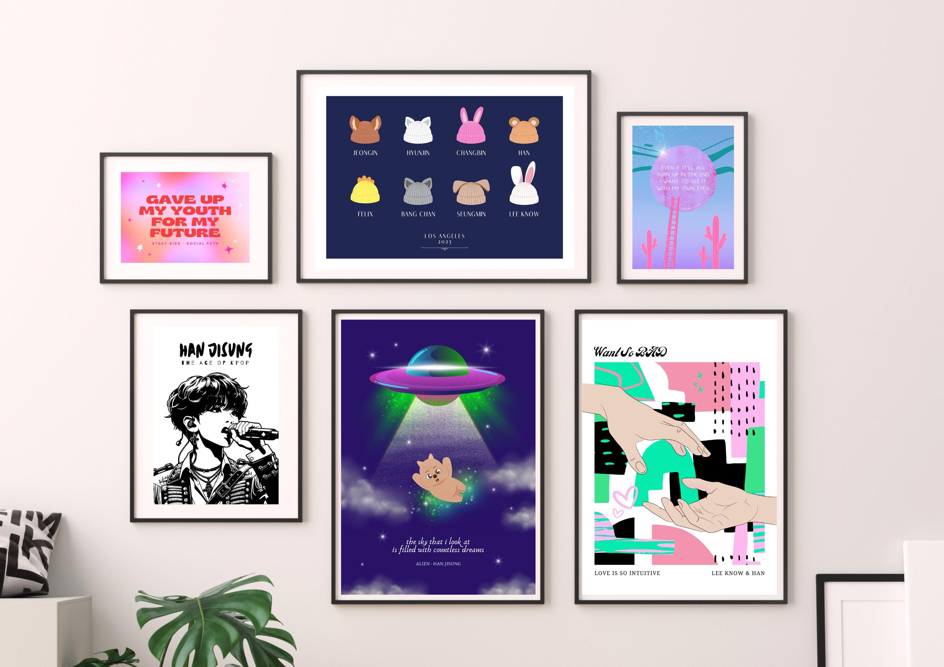 Han Jisung Alien Art Print Digital Download, Stray Kids Poster, A4 and ...