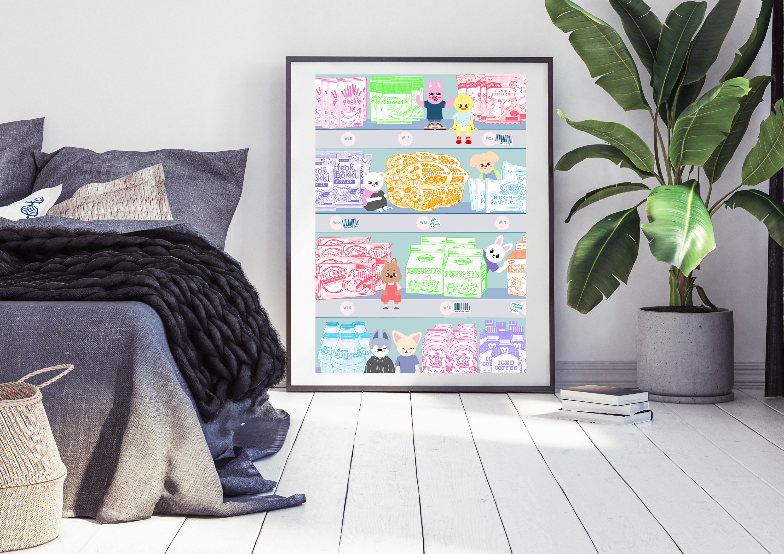 Stray Kids Art, Skzoo at the Korean Convenience Store, Digital Download ...