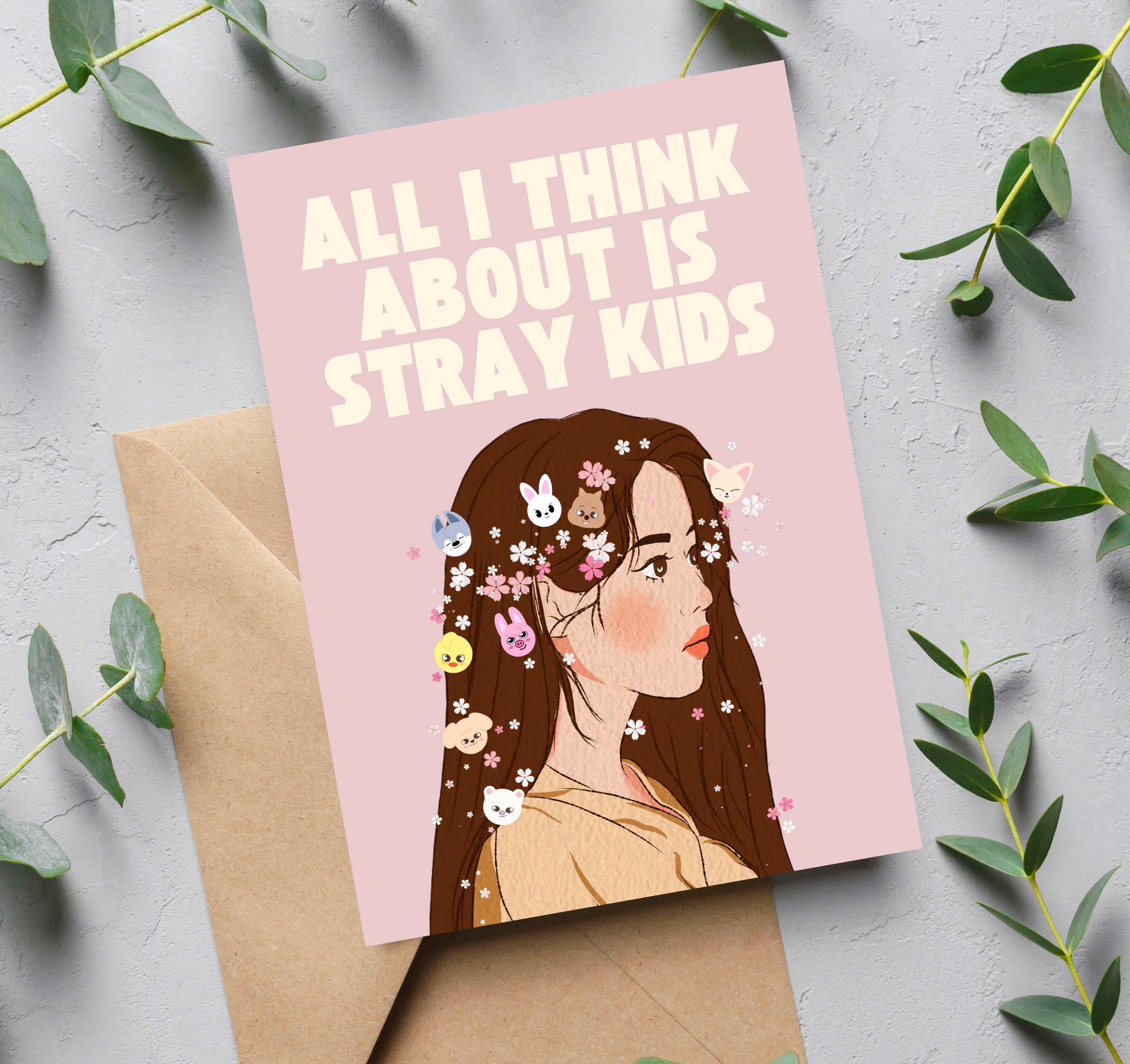 Stray Kids Skzoo Art, Digital Download, SKZ Poster, All I Think About ...