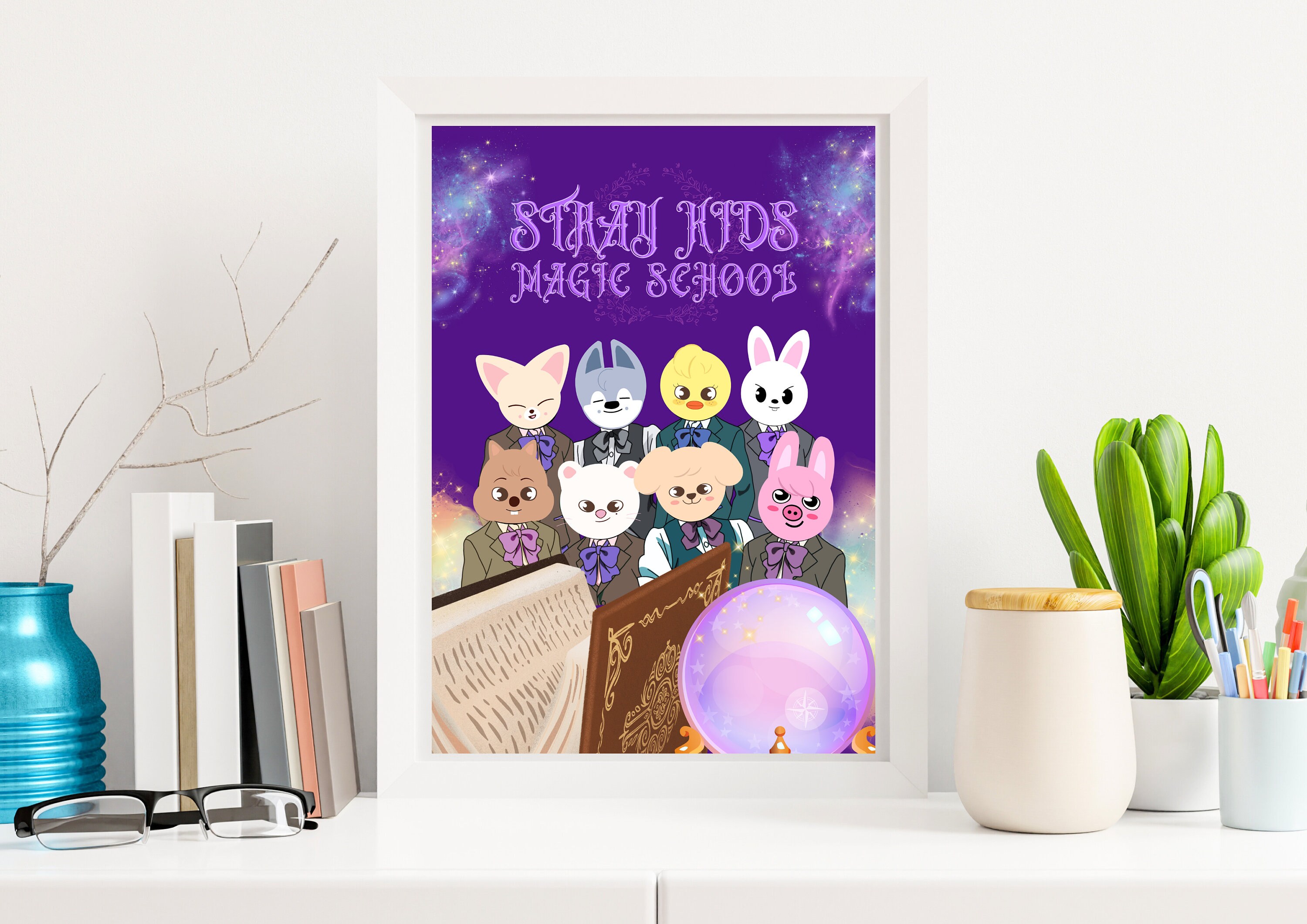 SKZ Magic School Stray Kids Art Digital Download, Skzoo Poster, Digital ...