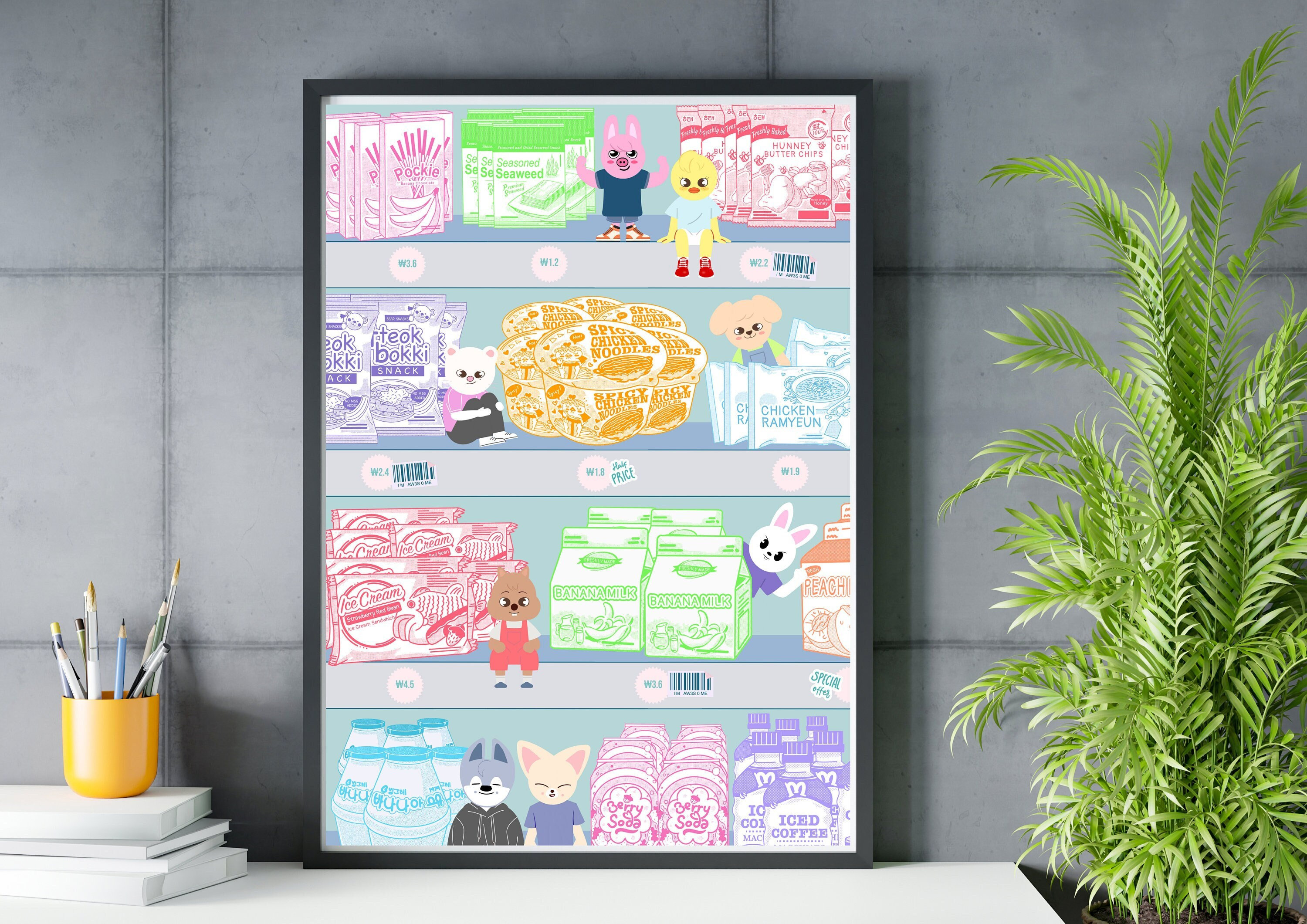 Stray Kids Art, Skzoo at the Korean Convenience Store, Digital Download ...