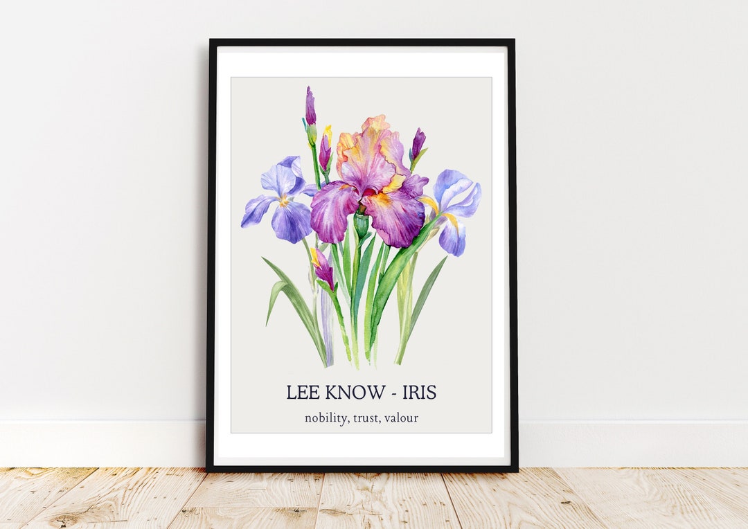 Stray Kids Lee Know Flower Art Print Digital Download, Stray Kids ...