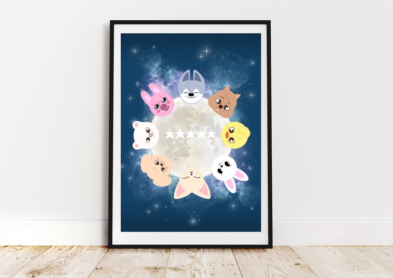 Stray Kids 5-STAR Art, Skzoo Poster, Digital Download, SKZ Music Print ...