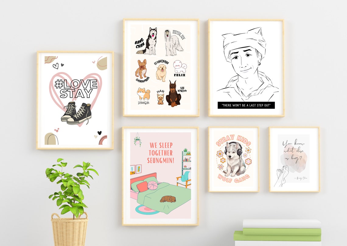 Stray Kids Dogs Art SKZ Poster Digital Download Stray Kids - Etsy