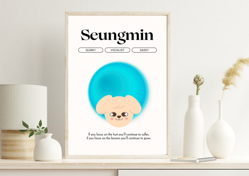Stray Kids Seungmin Puppym Skzoo Poster Digital Download A4 Size, SKZ ...