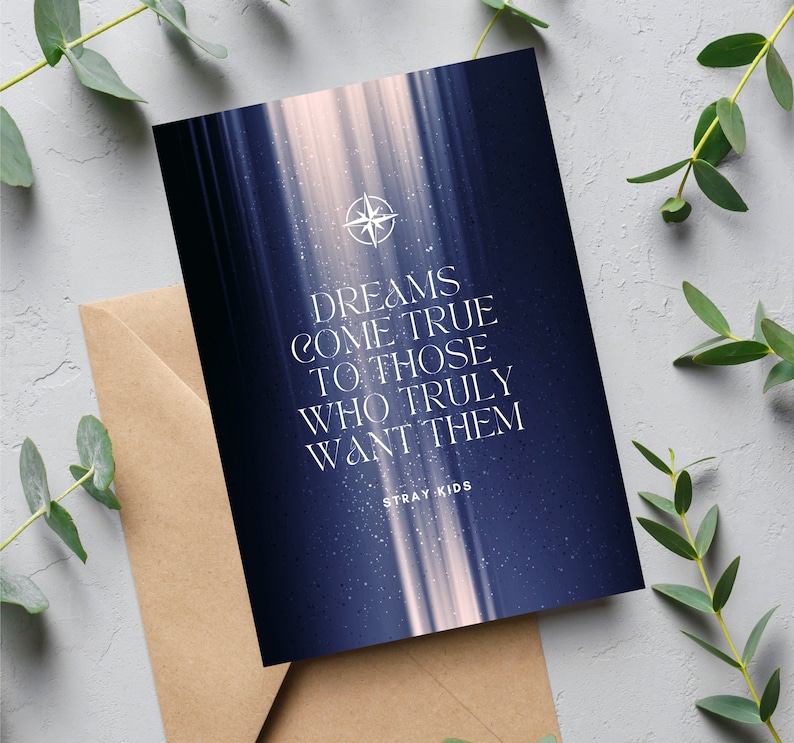 Stray Kids Quote Wall Art Digital Download, SKZ Poster Dreams Come to ...