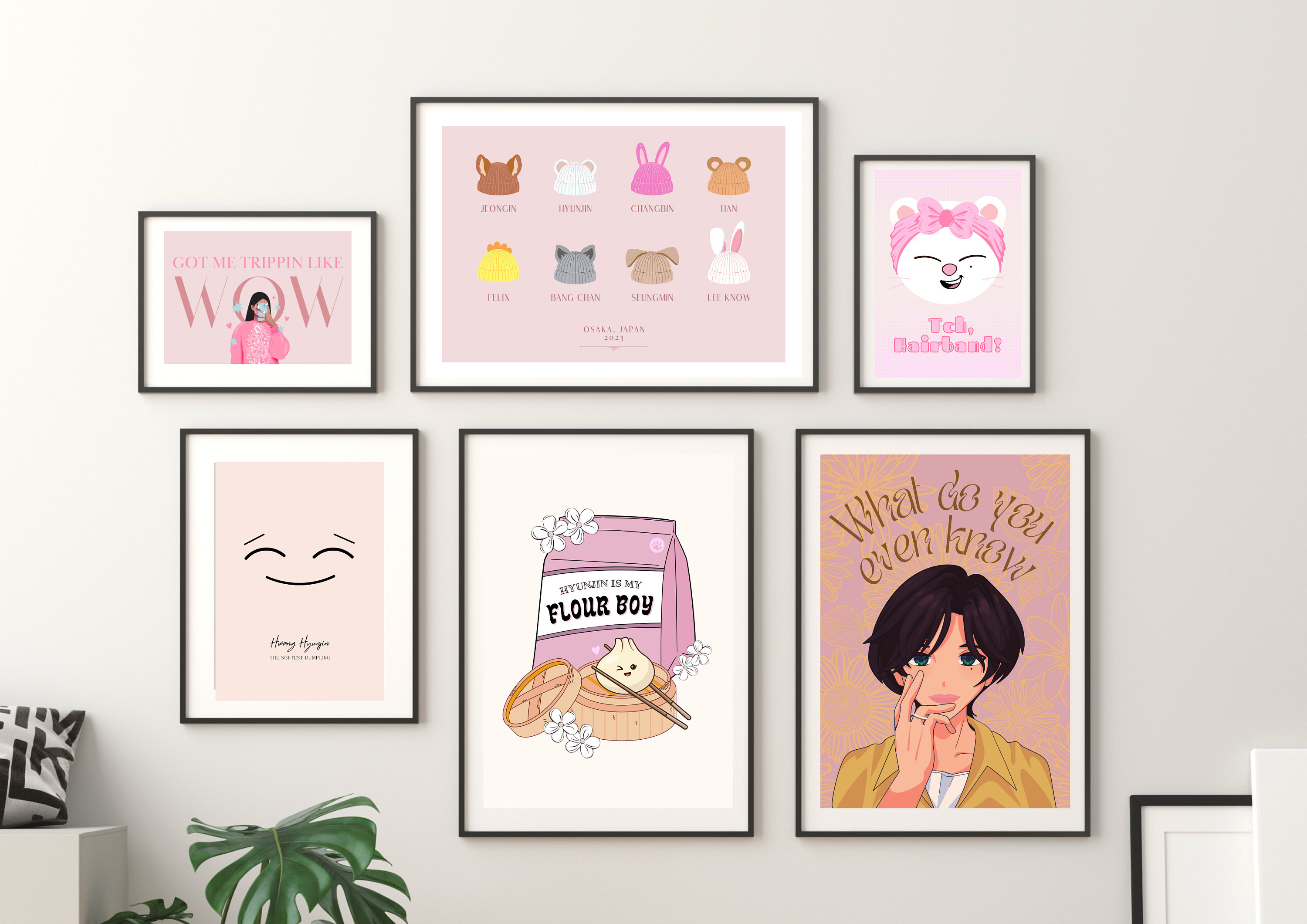 Stray Kids Hyunjin Flour Boy Art, SKZ Poster, Digital Download, Hwang ...