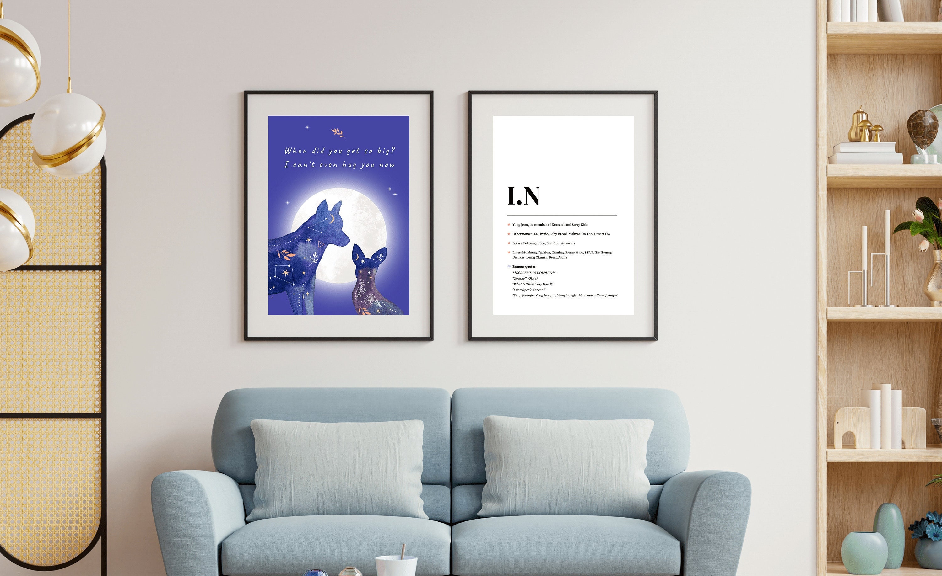 Stray Kids I.N Definition Poster, SKZ Jeongin Bio Art (digital Download ...