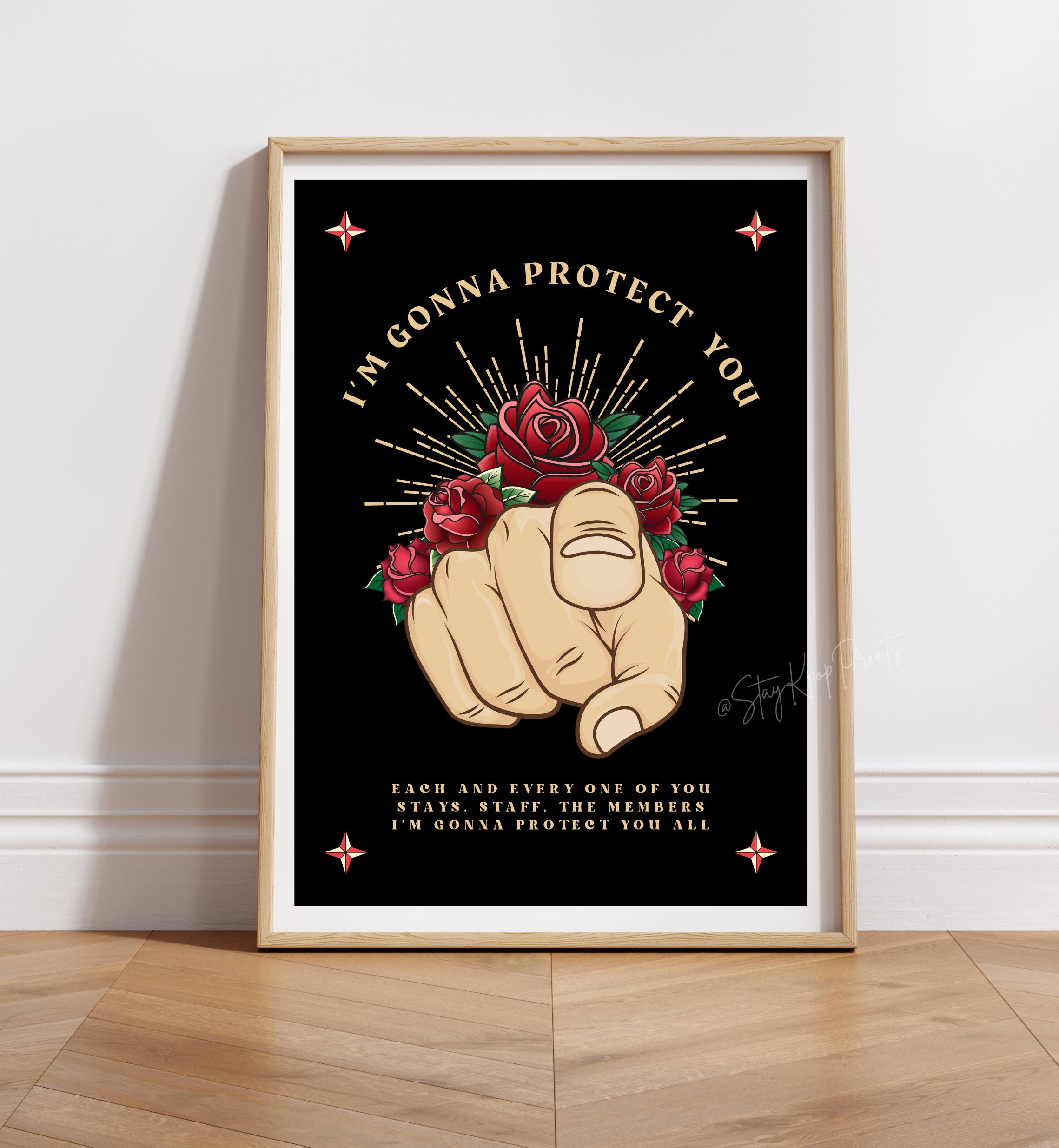 Stray Kids Bang Chan Quote Poster, Dark Kpop Art Print (digital ...