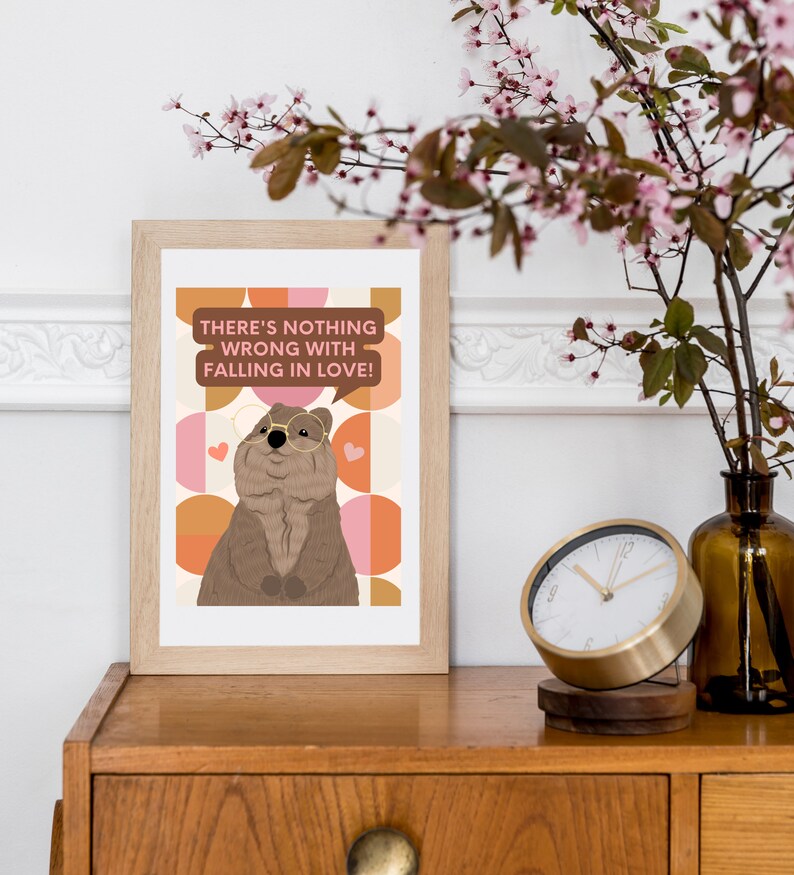 Stray Kids Han Jisung Quokka Retro Art Print (digital Download) - Etsy