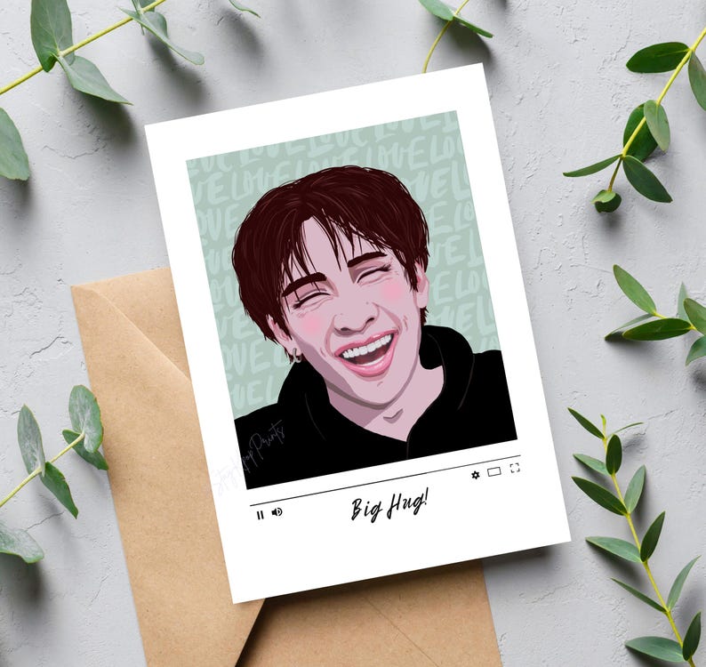 Bang Chan Big Hug, Stray Kids Art Print Digital Download, Chan's Room ...