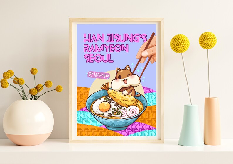 Stray Kids Han Jisung Art Print, Digital Download, SKZ Han Quokka ...
