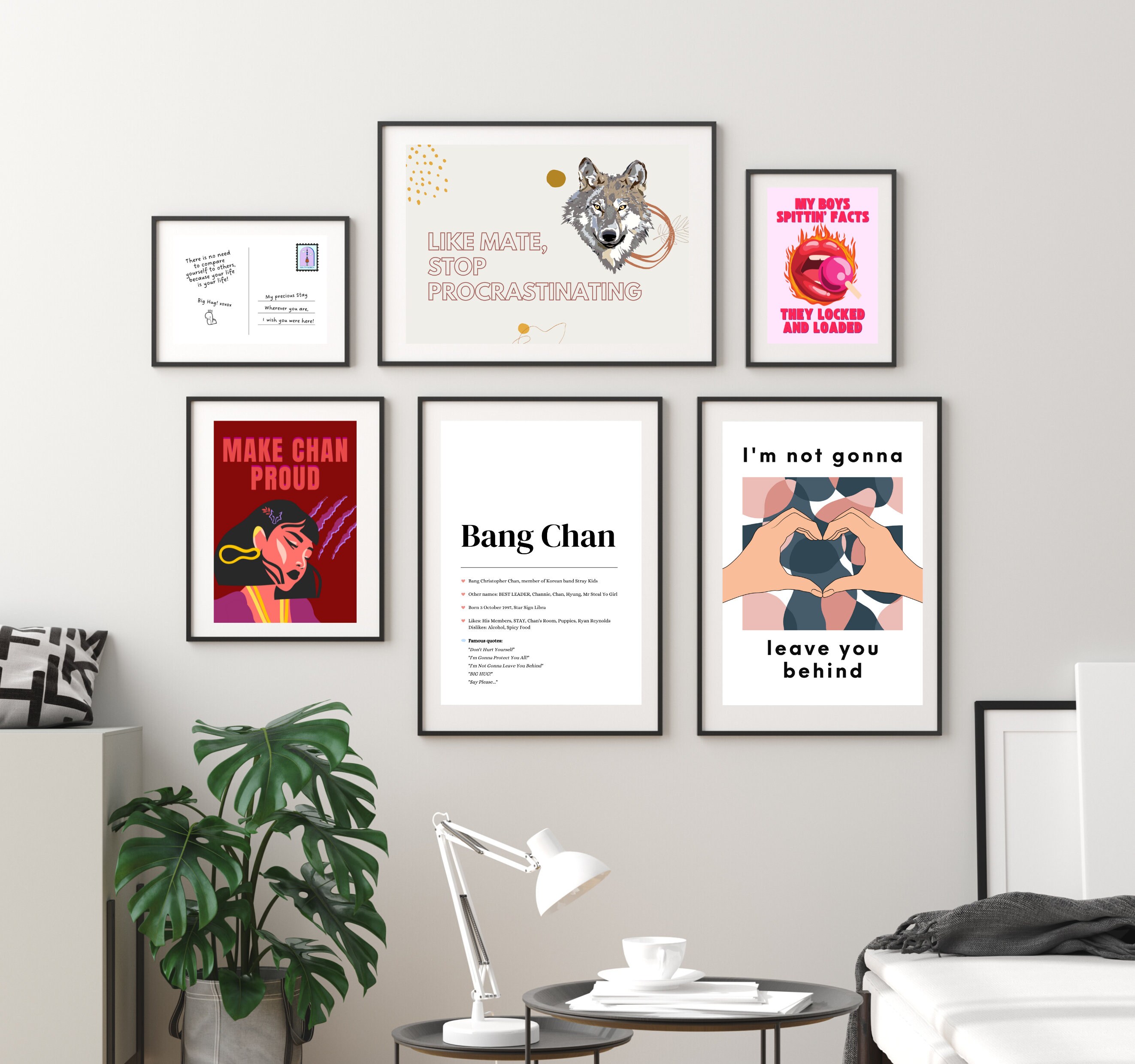 Stray Kids Bang Chan Definition Art Print, SKZ Kpop Poster (digital ...