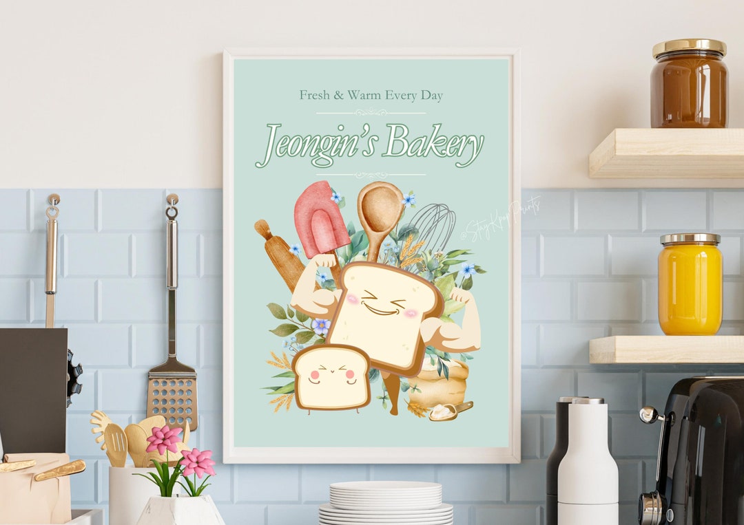 Stray Kids Jeongin's Bakery Art Print Digital Download, SKZ I.N Baby ...