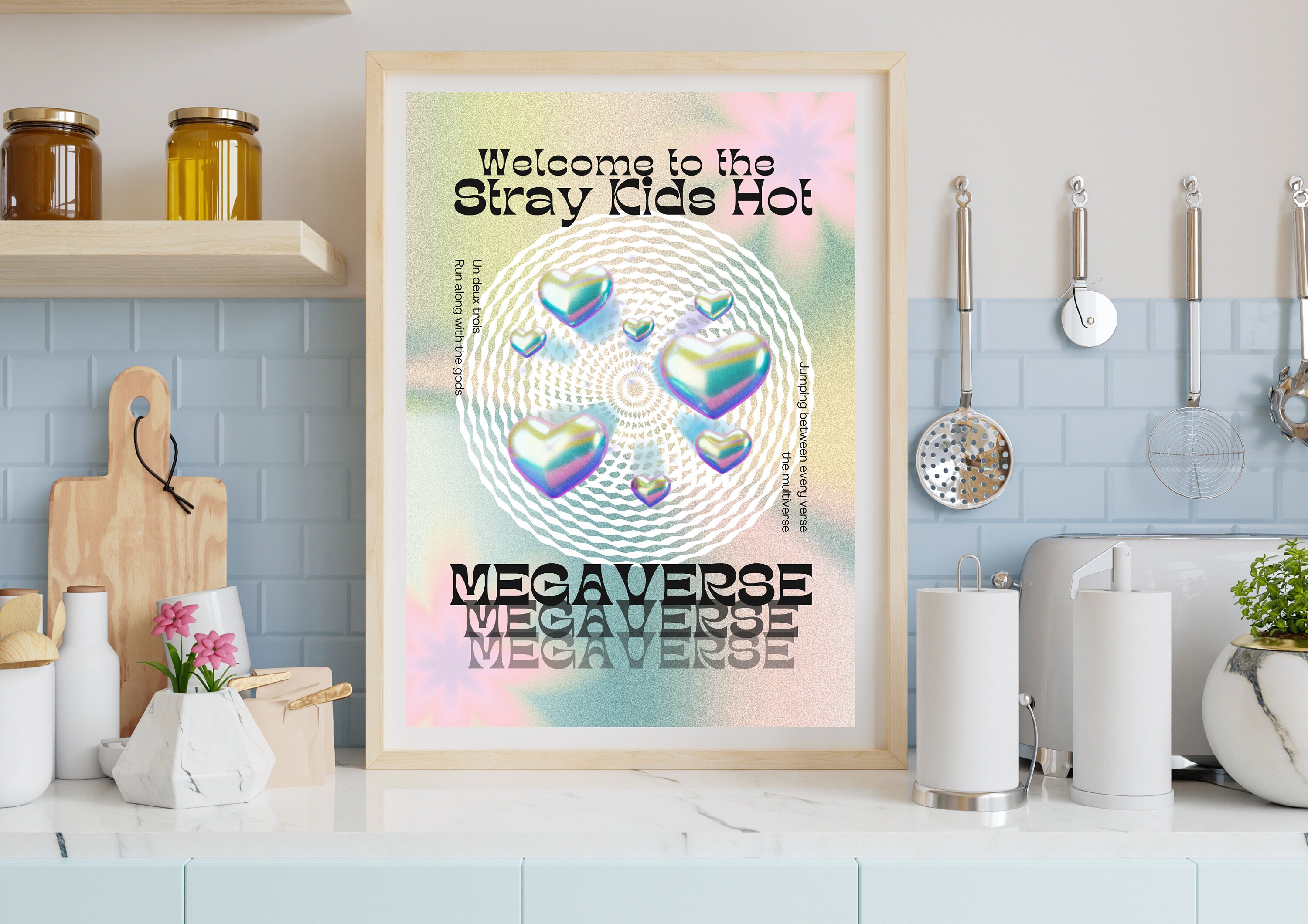 Stray Kids MEGAVERSE Art Print Digital Download, SKZ Rock Star Poster ...