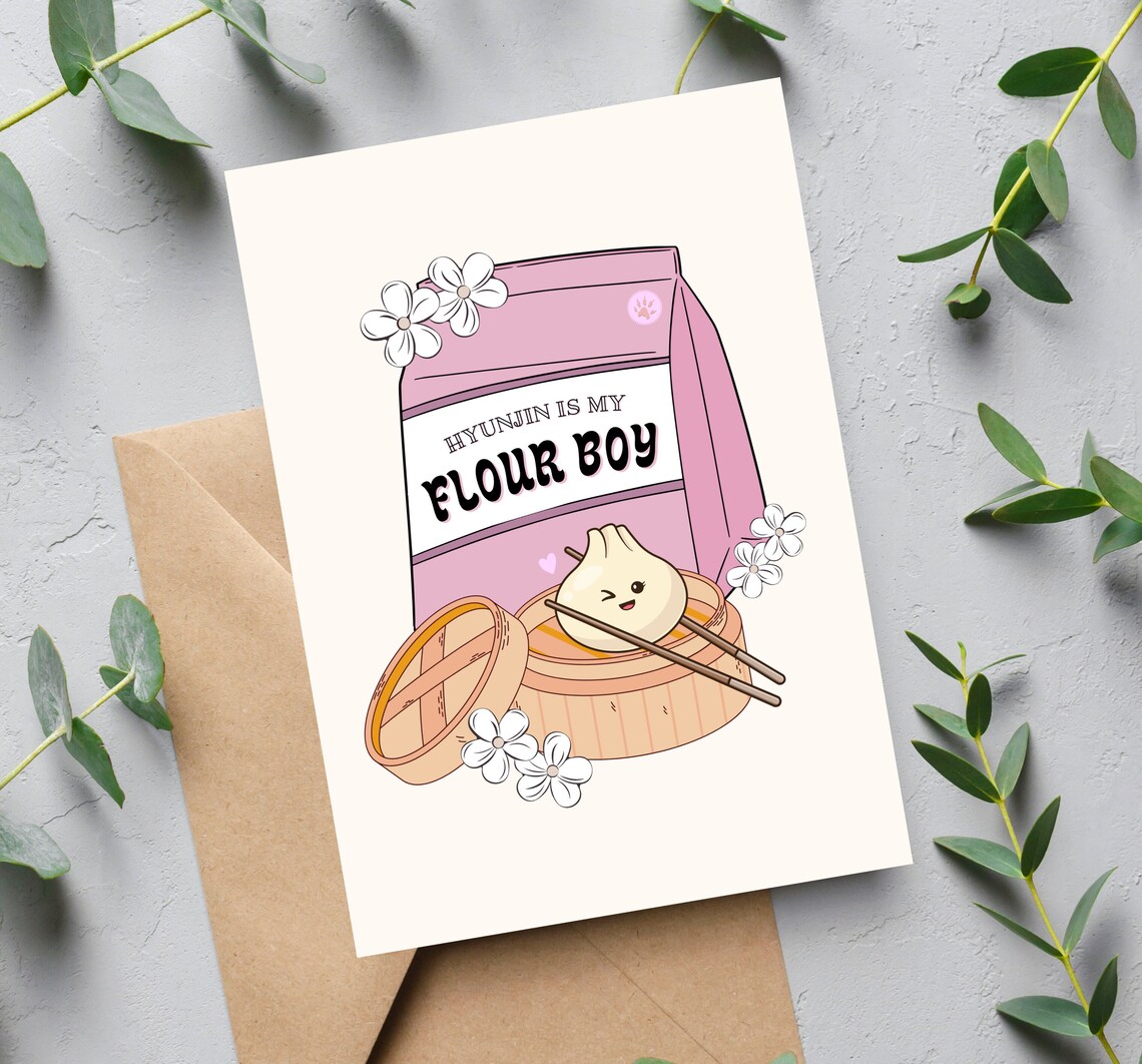 Stray Kids Hyunjin Flour Boy Art, SKZ Poster, Digital Download, Hwang ...