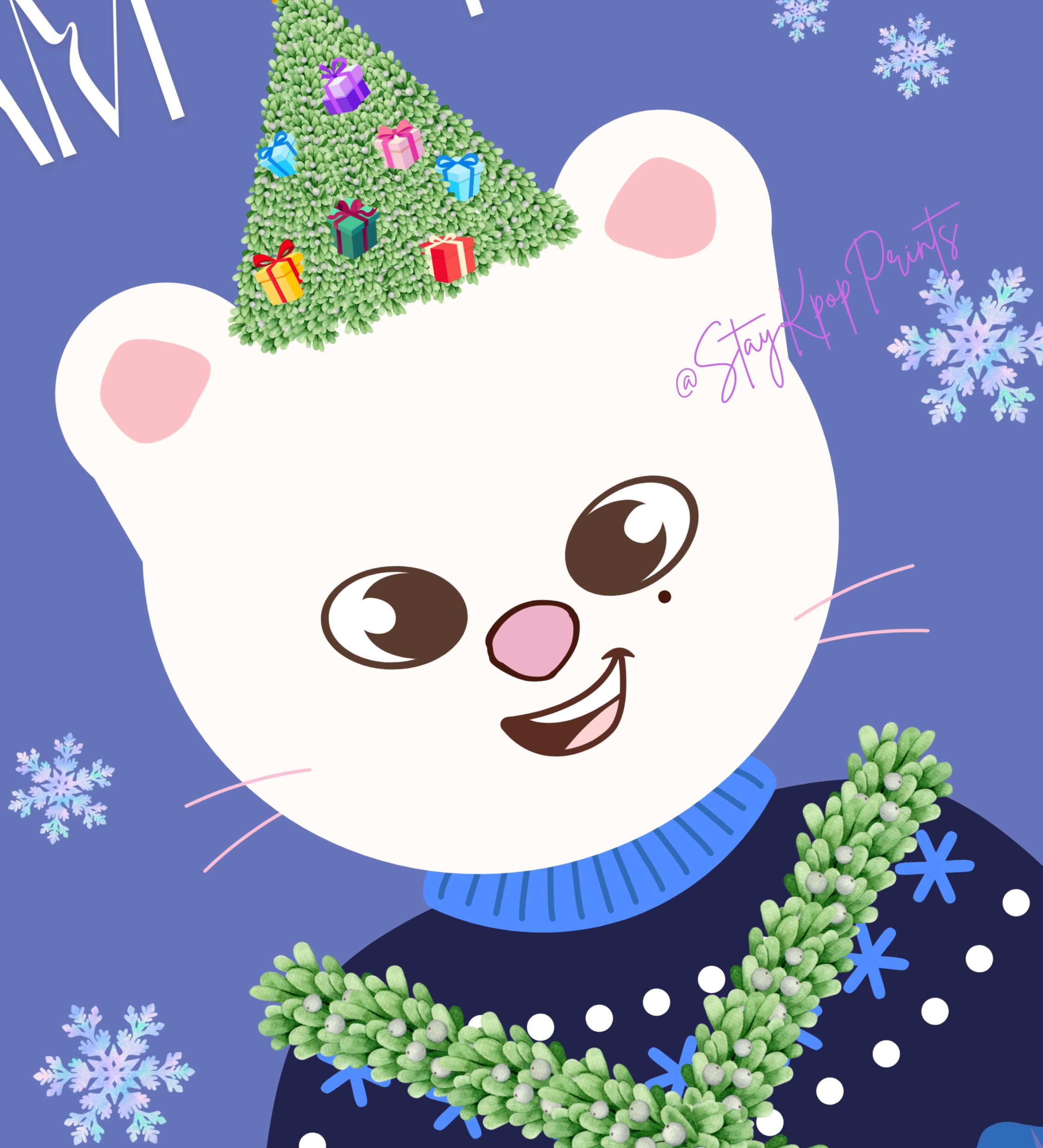 Stray Kids Weihnachten Art Print Digital Download, Hyunjin I Am Tree ...