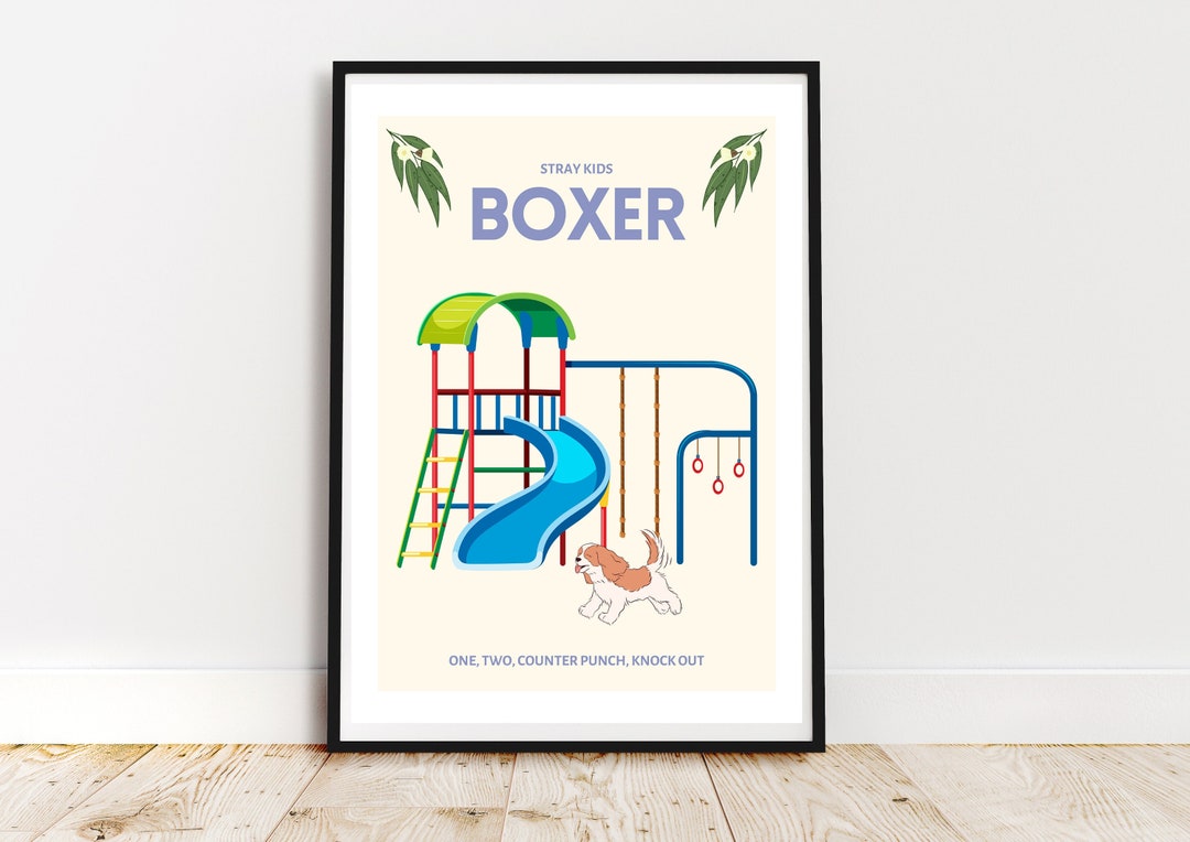 Stray Kids Boxer Art Print Digital Download, SKZ Music Poster, Kpop ...