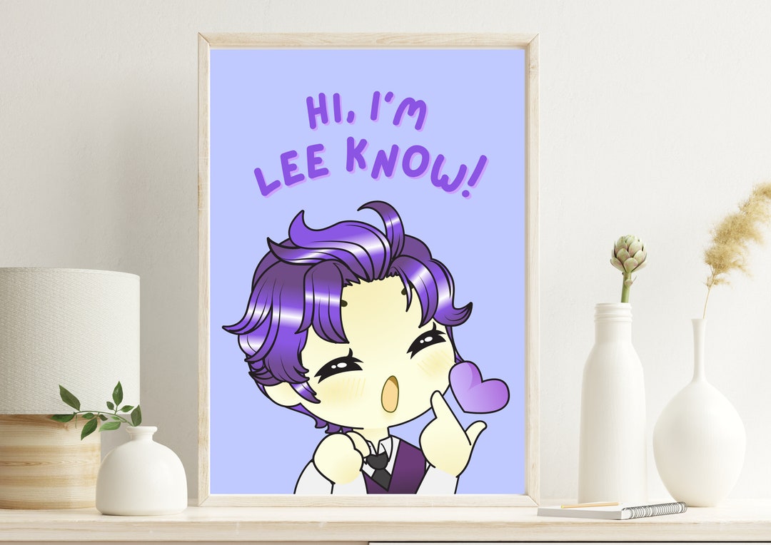 Stray Kids Lee Know Art Print Poster Digital Download, SKZ Cute ...
