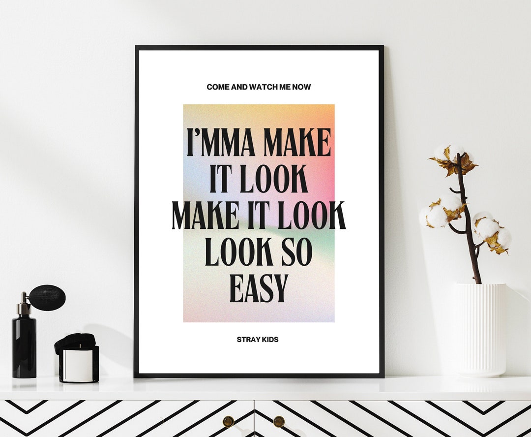 Stray Kids Easy Poster Digital Download, SKZ Music Art Print, A4 and A5 ...
