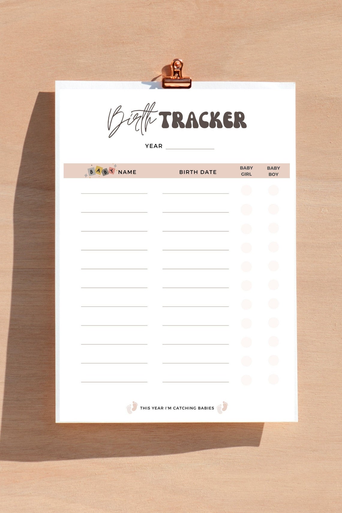 Birth Tracker Printable, Birth Tracker for Doula, Midwife Tracker ...