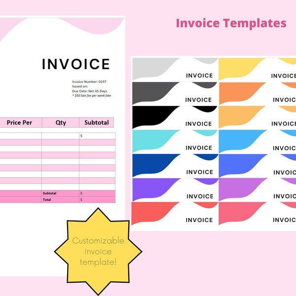 Invoice Template Good Notes - Etsy