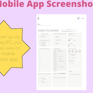 Onenote Daily Planner Template - Etsy