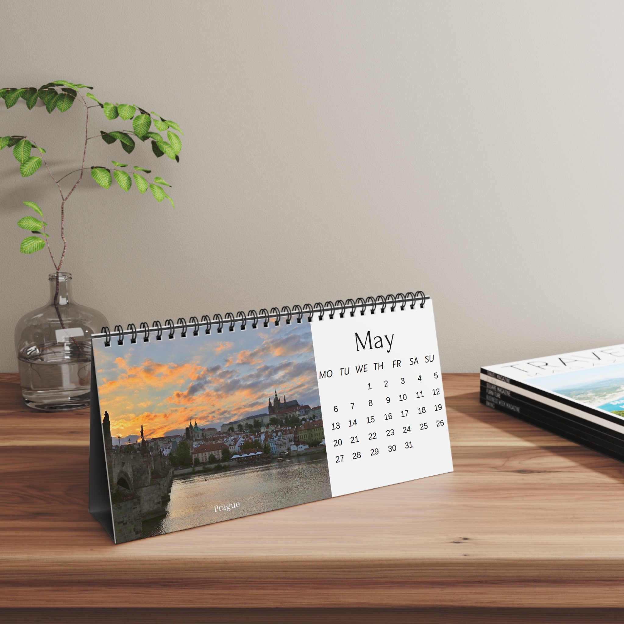 European Cities 2024 Desk Calendar; 2024 Europe Calendar sold by Denis ...