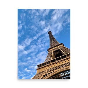 Paris, France Travel Poster; Eiffel Tower Poster, Eiffel Tower Wall Art ...