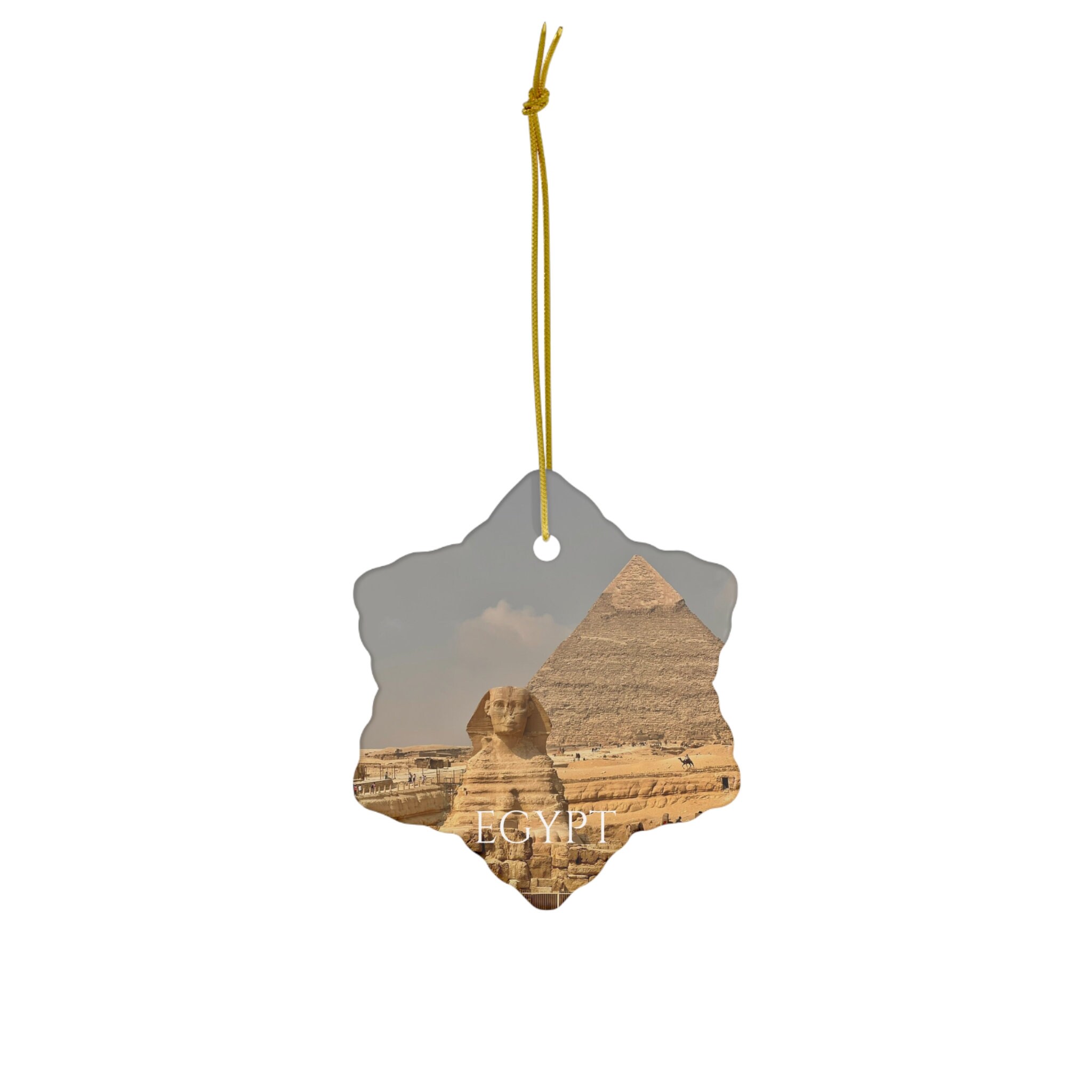 Great Pyramids of Egypt & Great Sphinx of Giza Christmas Ornament 4 ...