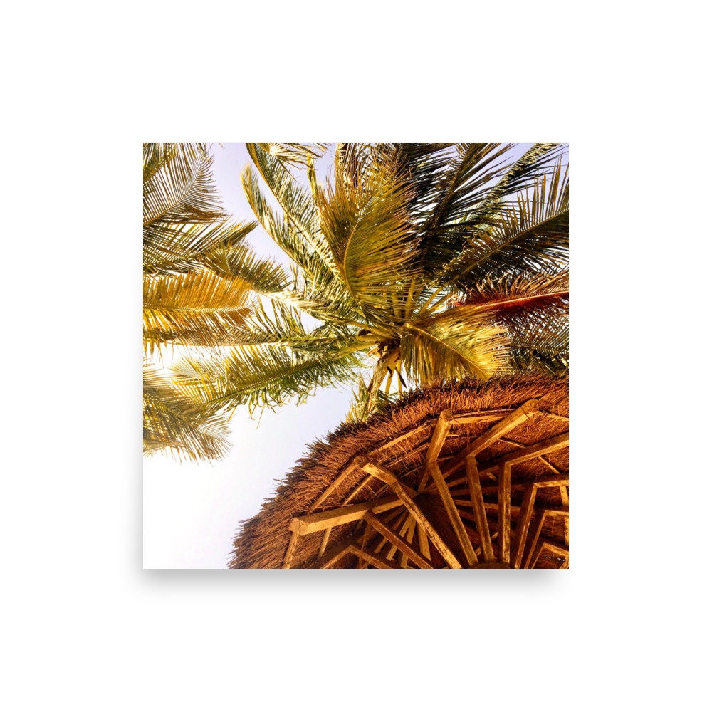 Tropical Palm Tree Travel Poster; Available in Multiple Sizes; Perfect ...
