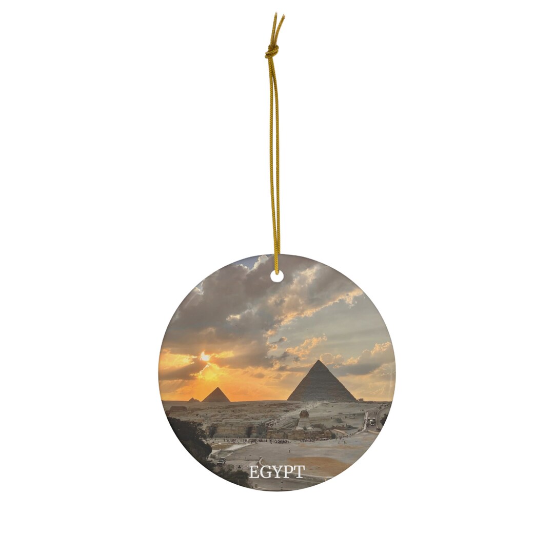 Egypt Pyramids Christmas Ornament; 4 Sizes; Egypt Ornament; the Great ...