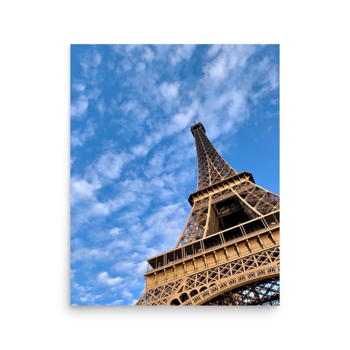 Paris, France Travel Poster Eiffel Tower Poster, Eiffel Tower Wall Art ...