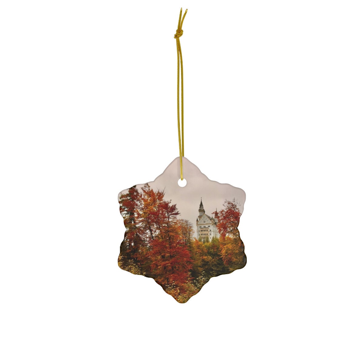 Cinderella-inspired German Castle Christmas Ornament Neuschwanstein ...